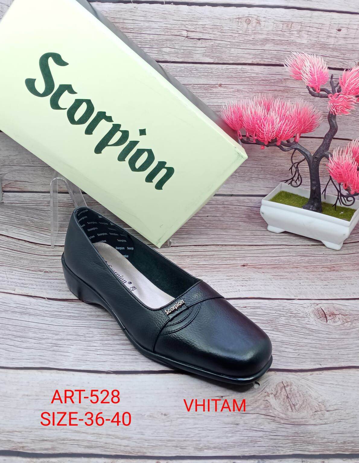 SEPATU KULIT WANITA KERJA FORMAL SCORPION 528 | Lazada Indonesia