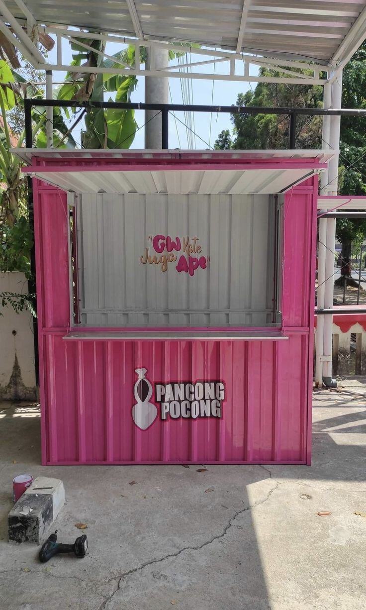 BOOTH CONTAINER JUALAN COFFE MINIMALIS MODERN | Lazada Indonesia