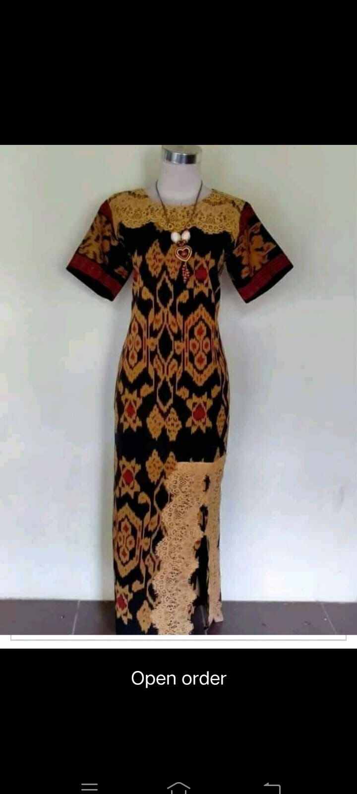 long dress tenun rote mix brokat | Lazada Indonesia