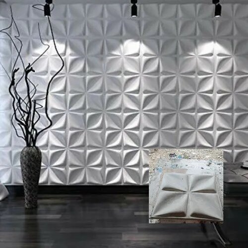 wallpanel beton tempel 3d hiasan dinding varian motif dekorasi rumah ...