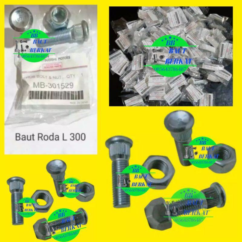 ISI 10 PCS baut roda L300 baut mur roda L300 L200 mirage outlander ...