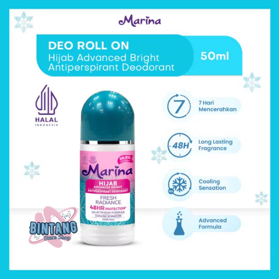 MARINA Antiperspirant Deodorant Roll On 50ml | Lazada Indonesia