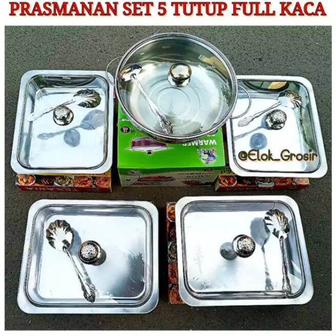 HARGA PROMO BAYAR COD PRASMANAN SET 5 TUTUP FULL KACA ( 4 PRASMANAN ...