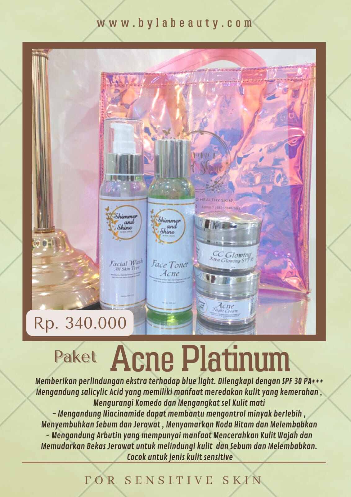 skincare shimmer and shine paket acne platinum toner shimmer and shine ...
