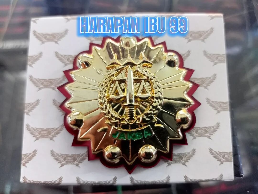 kewenangan jaksa / lencana jaksa / pin kewangan jaksa / atribut ...