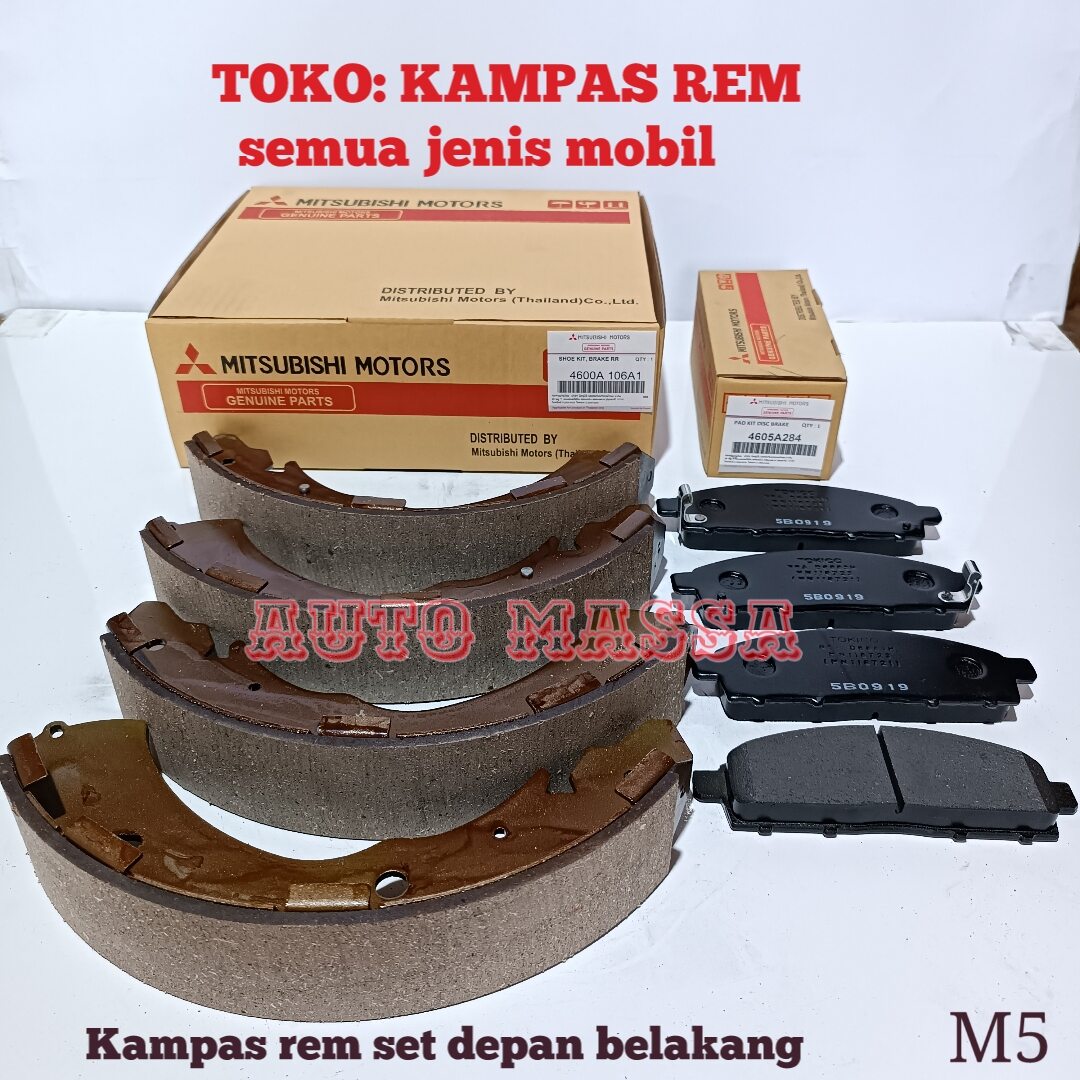 KAMPAS REM SET PAJERO SPORT TRITON KOMPLIT DEPAN BELAKANG PAJERO SPORT ...