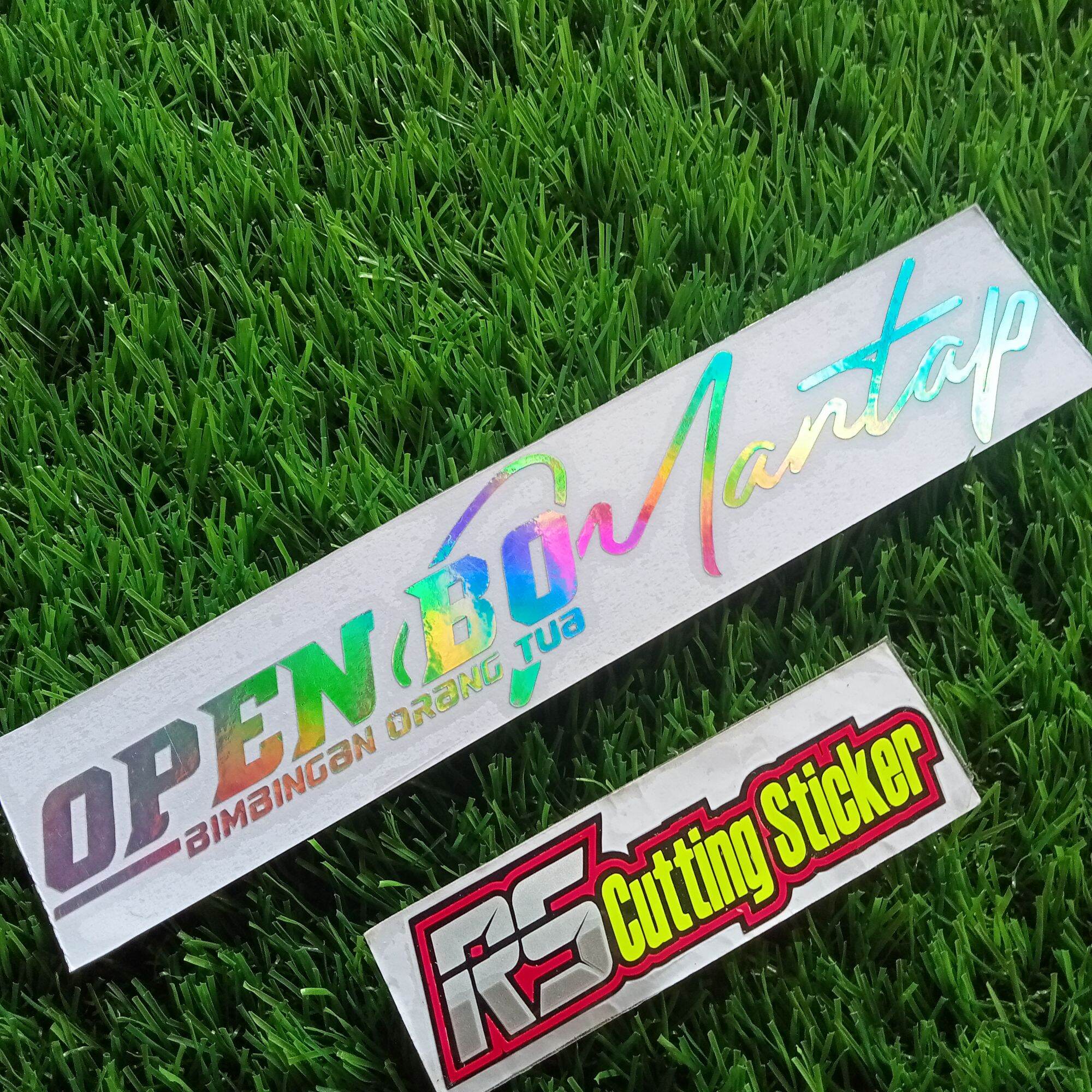 sticker open bo mantap sticker cutting | Lazada Indonesia