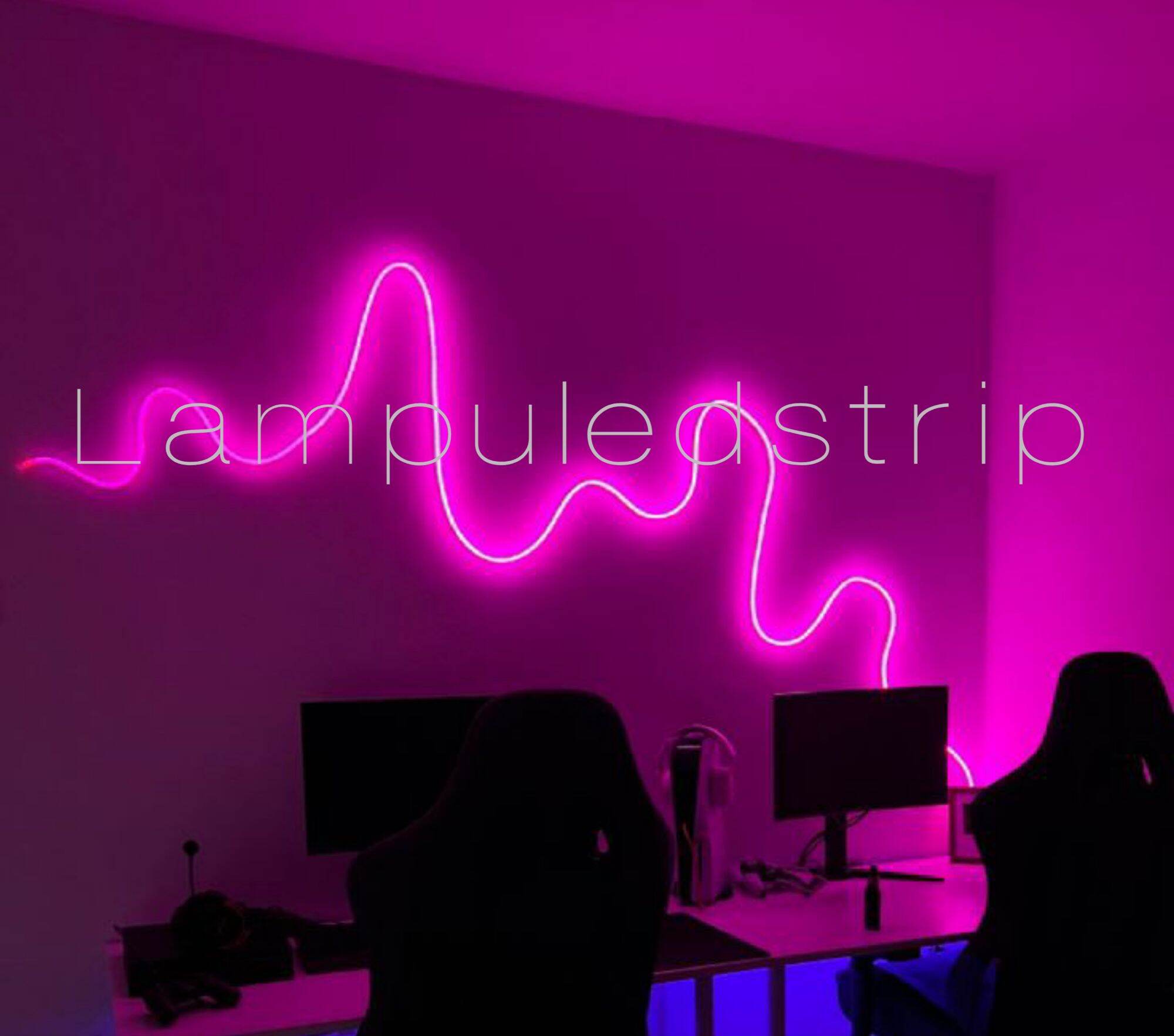 BISA COD Lampu LED Motif Detak Jantung 220V Sudah Termasuk Soket Warna ...