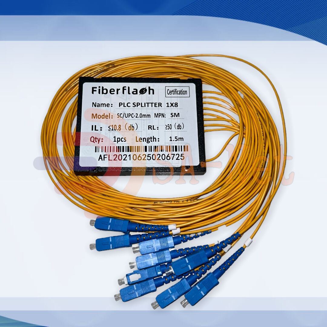 Passive Splitter / Pasif Splitr 1:8 Fiber Optik PLC Module SC UPC ...