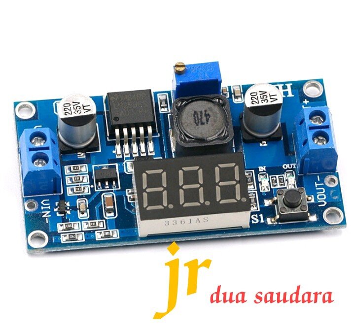 Step Down LM2596 module DC-DC with 7-segment display | Lazada Indonesia