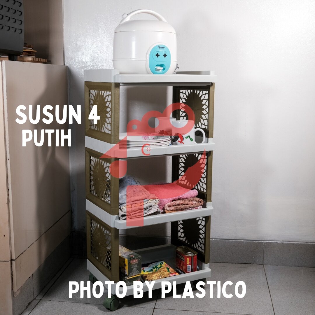 USAGI Rak Yoyo Multiguna SUSUN 3 4 5 HITAM PUTIH | Lazada Indonesia