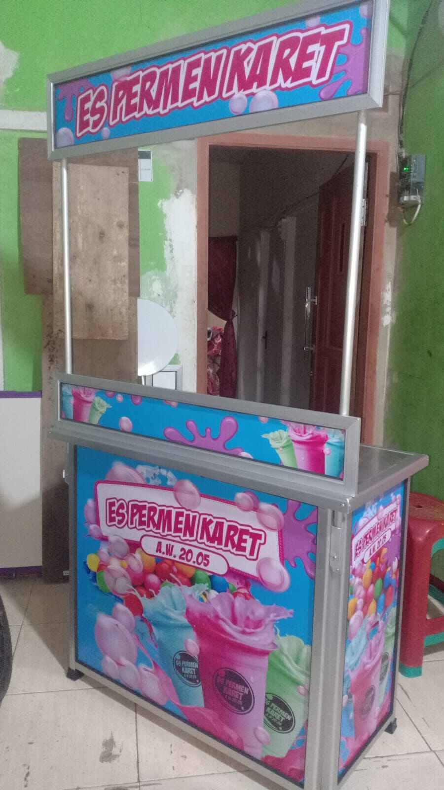 booth portable ukuran 100 free gambar dan papan menu es permen karet ...