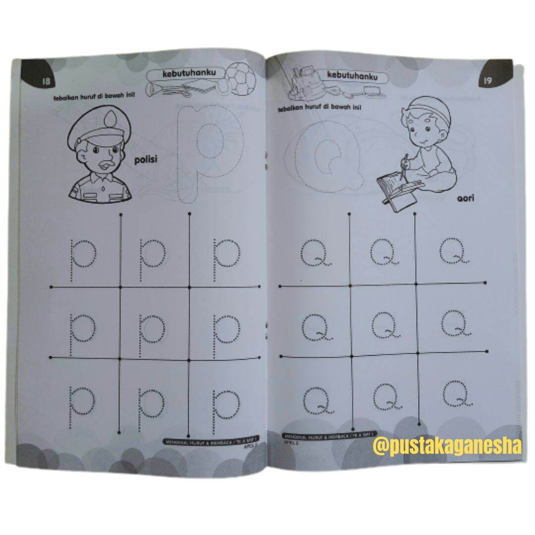 Buku LKS PAUD Pelajaran Untuk TK A dan TK B Per Paket 1 Tahun Isi 10 ...