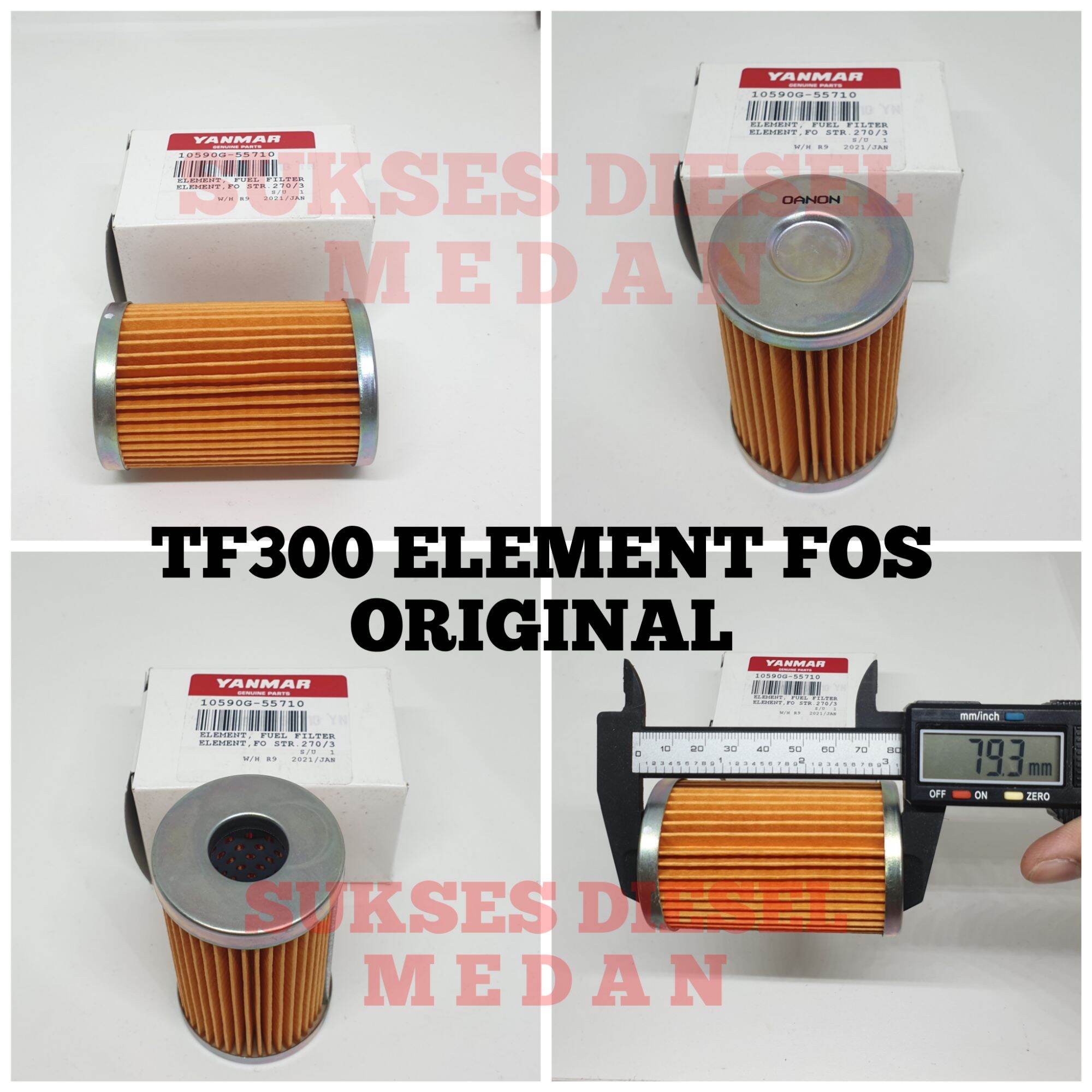 TF300 TF-300 TF 300 Element Solar Saringan Filter Minyak Mesin Diesel Yanmar Original | Lazada ...