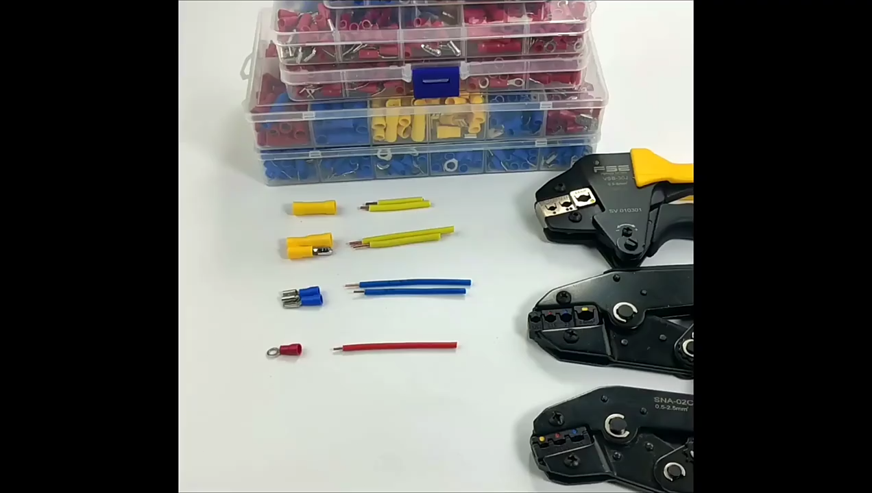 280pcs Electrical Assorted Insulated Wire Cable Terminal Crimp ...