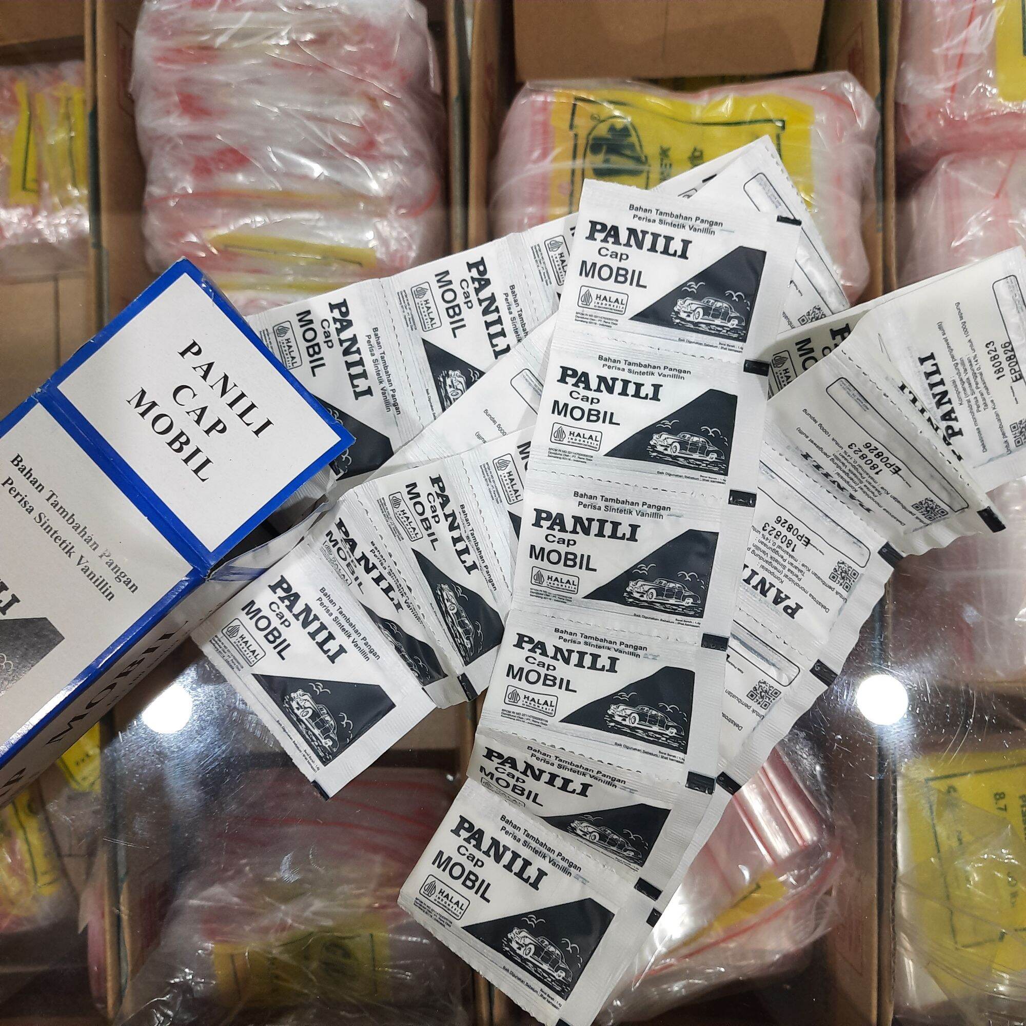 panili cap mobil isi 10 sachet vanili bubuk perisa perasa vanili ...