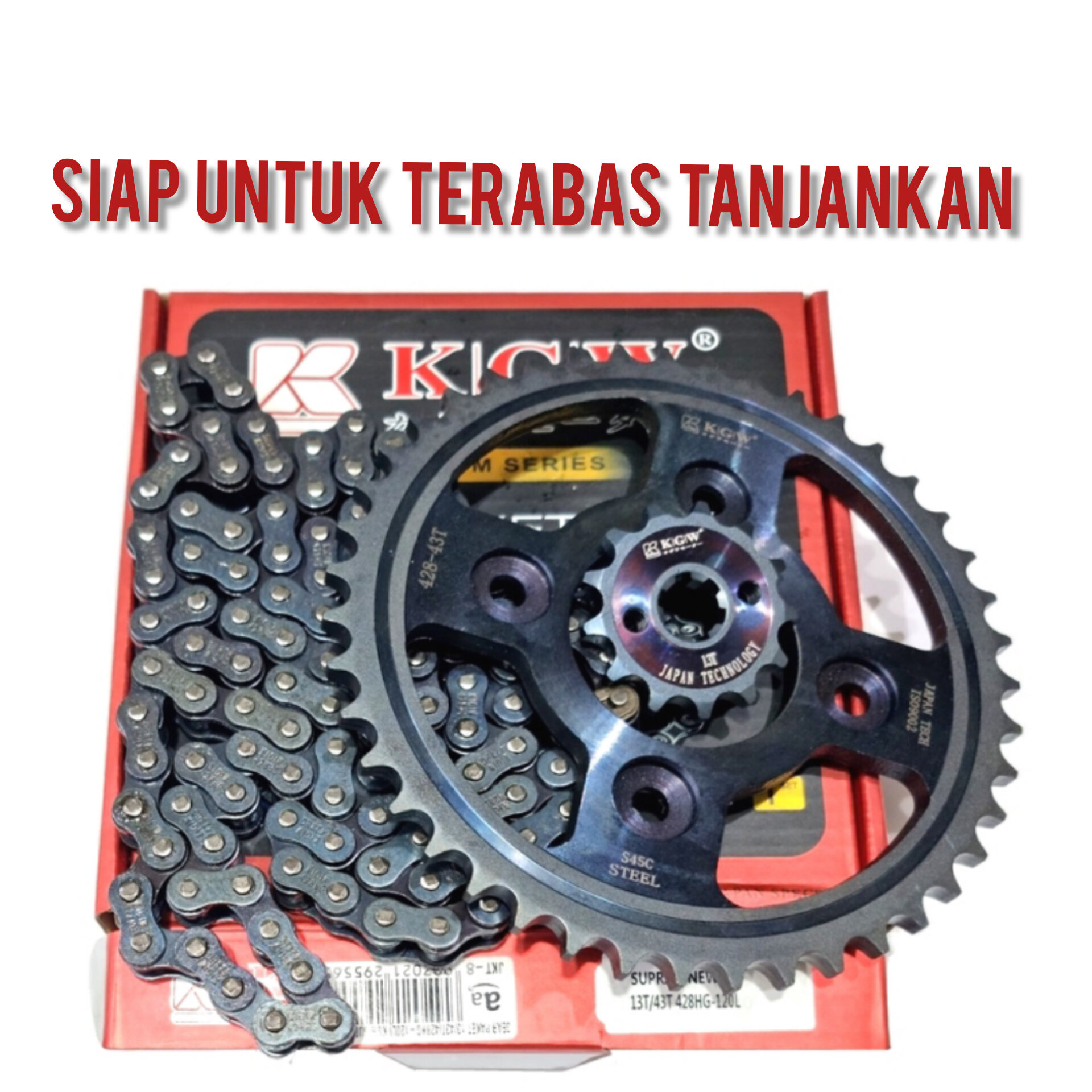 PAKET GEAR SET SUPRA FIT UKURAN JUMBO 45 / GIGI TARIK SUPRA FIT NEW ...