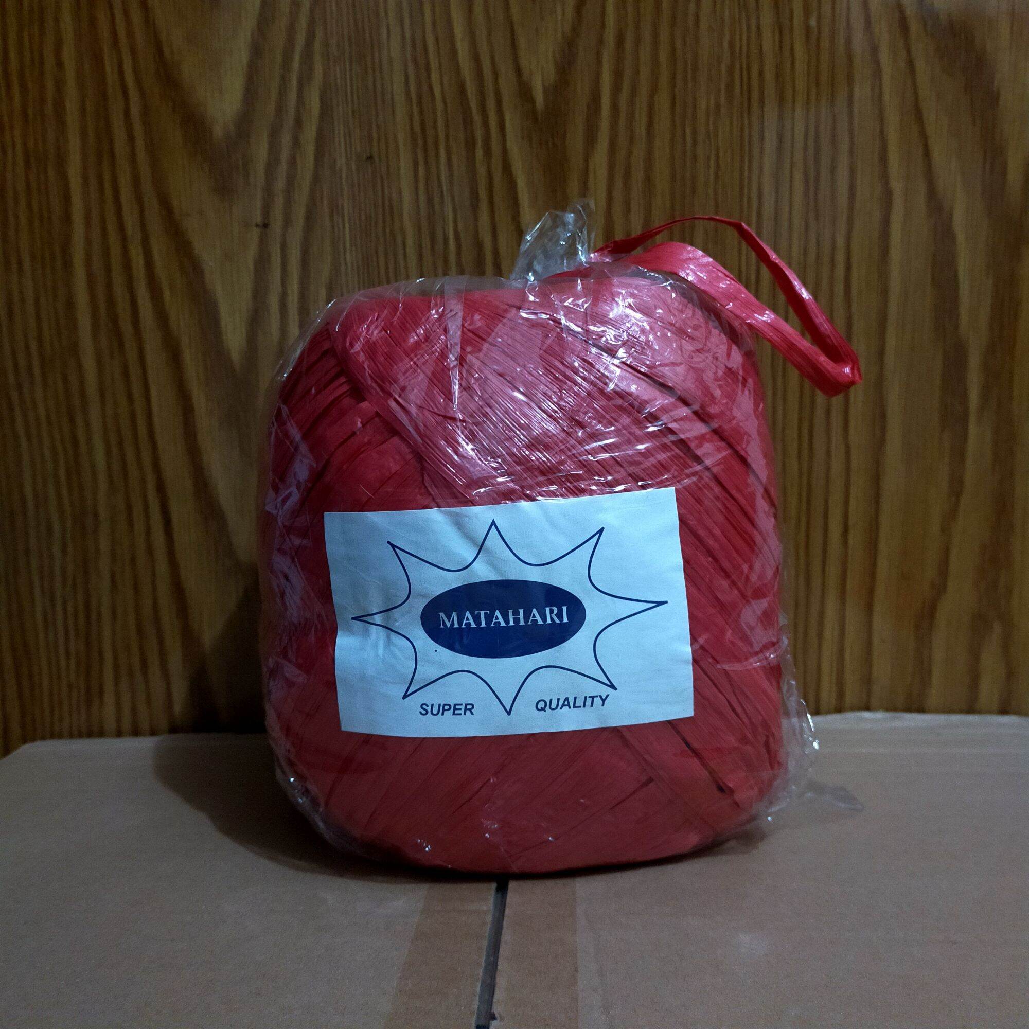 tali rafia putih / merah / hijau / biru / kuning / tali plastik ...