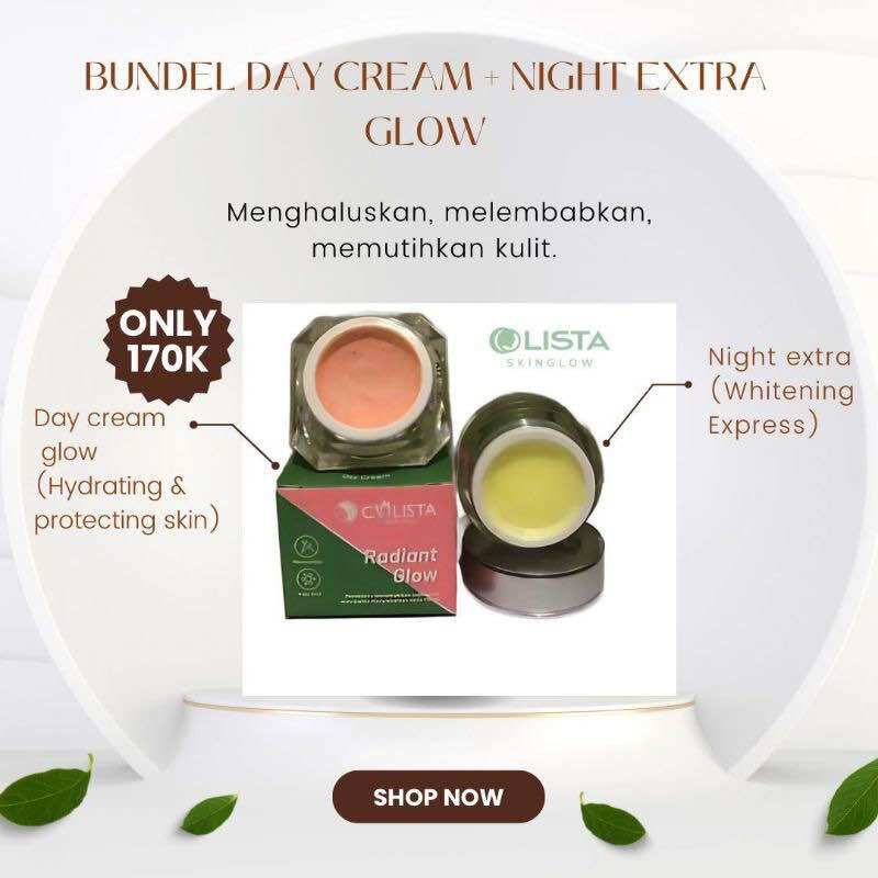 COLISTA PAKET HEMAT EXTRA GLOW DOSTING (day cream & night cream ...