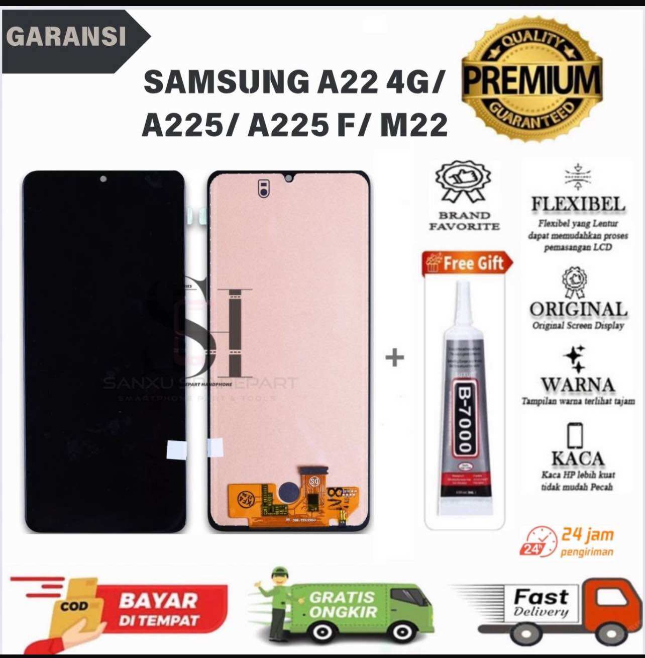 LCD TOUCHSCREEN SAMSUNG A225/A225f/M22 FULLSET ORIGINAL FREELEM ...