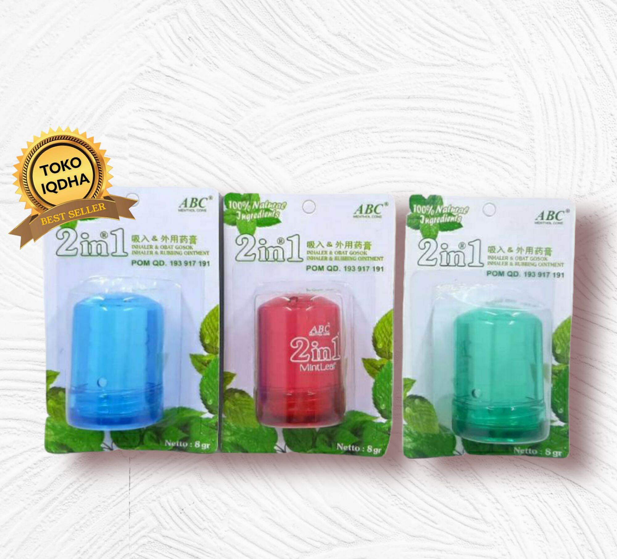 ABC Menthol Cone 2in1 inhaler & obat gosok menthol alami | Lazada Indonesia
