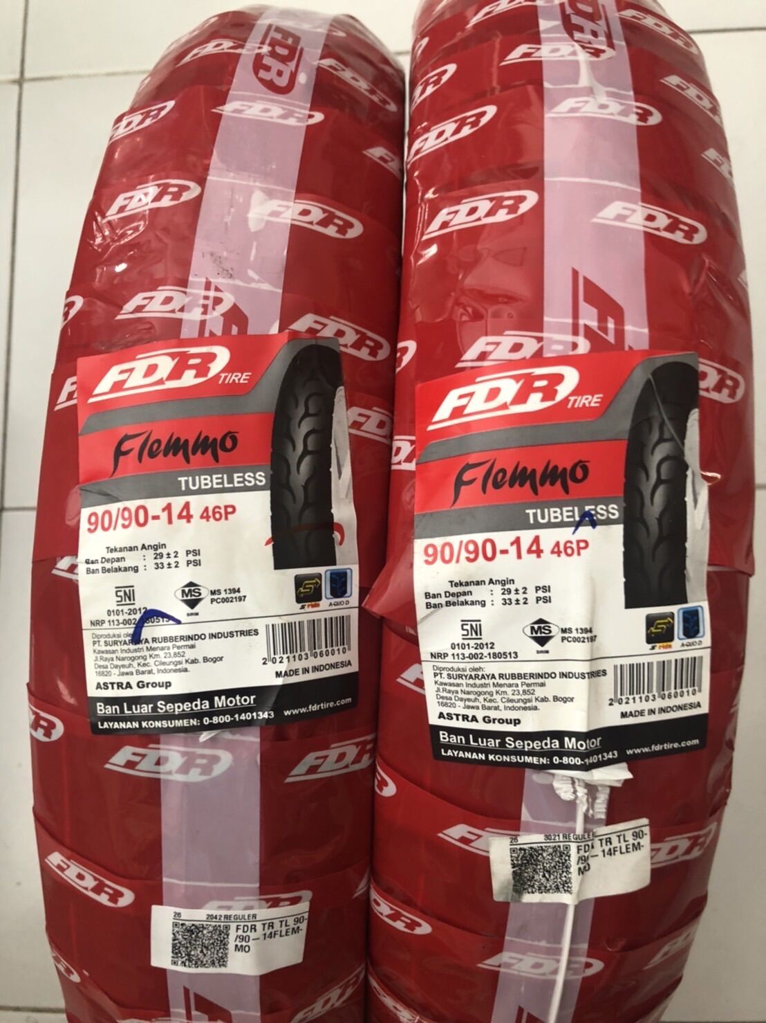 BAN LUAR FDR FLEMMO TUBLES 90/90-14 | Lazada Indonesia