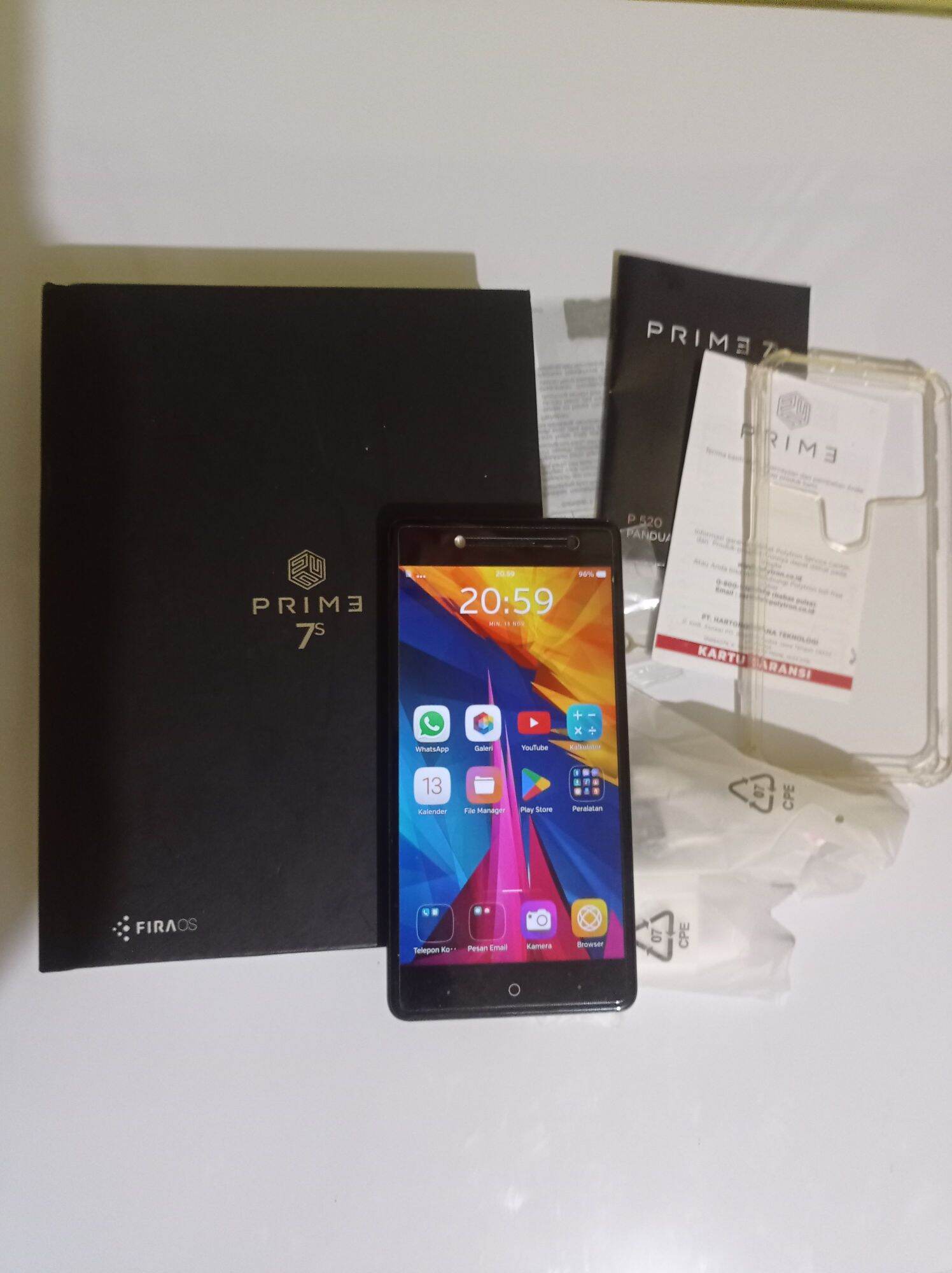 Smartphone Handphone HP Polytron Prime 7S Model P520 Warna Hitam NFC ...