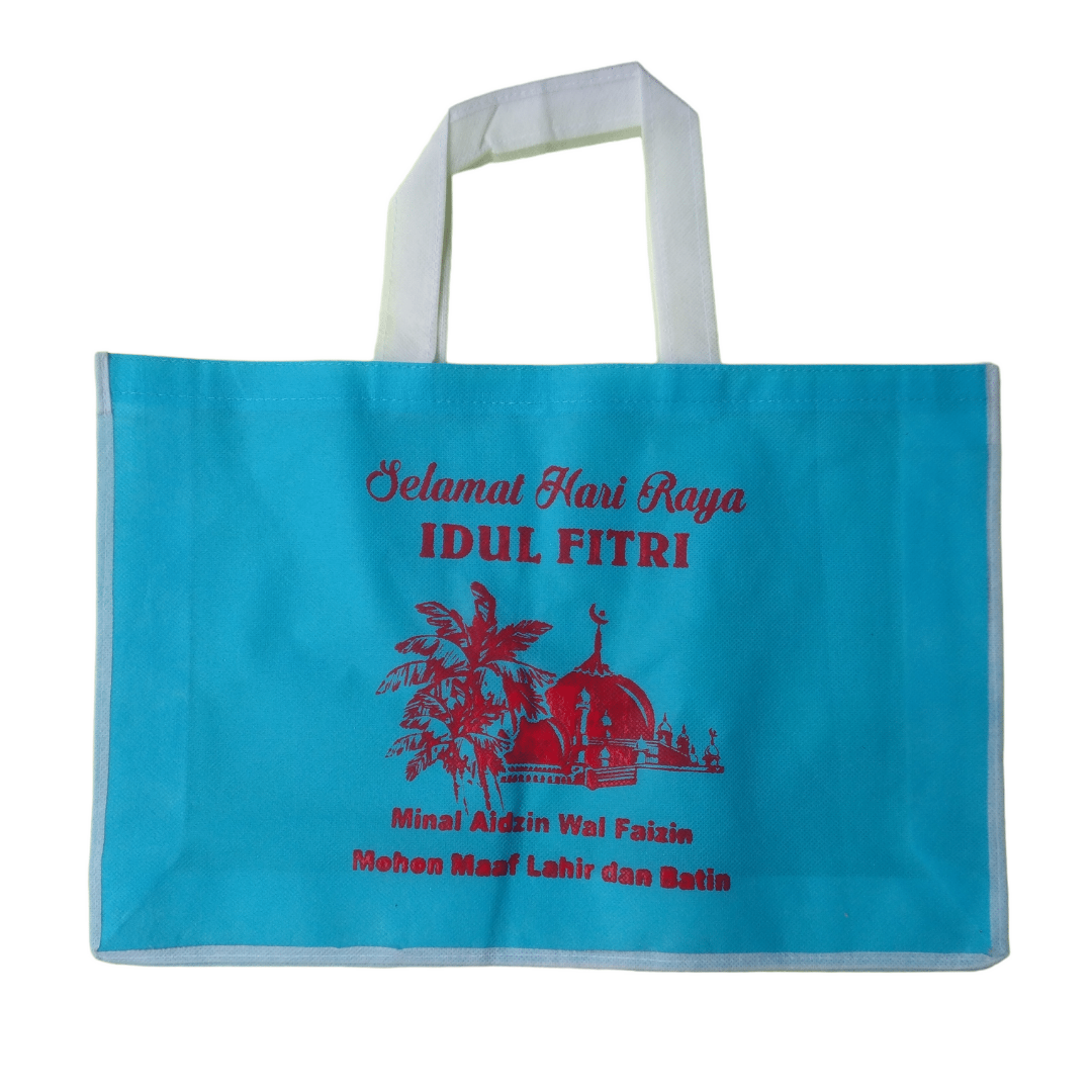Goodie bag tote bag Hari raya Sablon sounbond besar | Lazada Indonesia