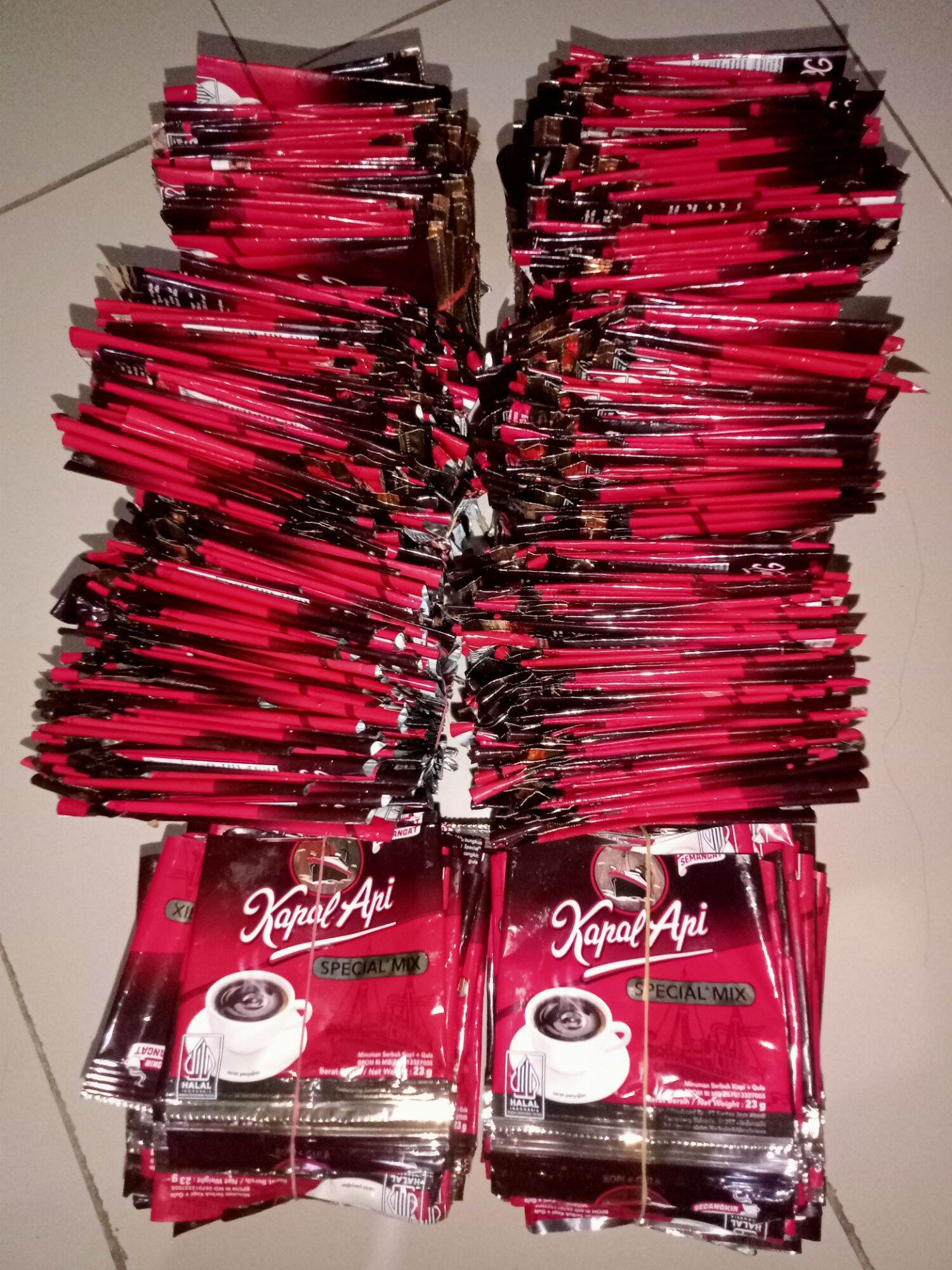 Bungkus bekas Kopi Kapal Api 50pcs untuk kerajinan tangan/ kerajinan ...