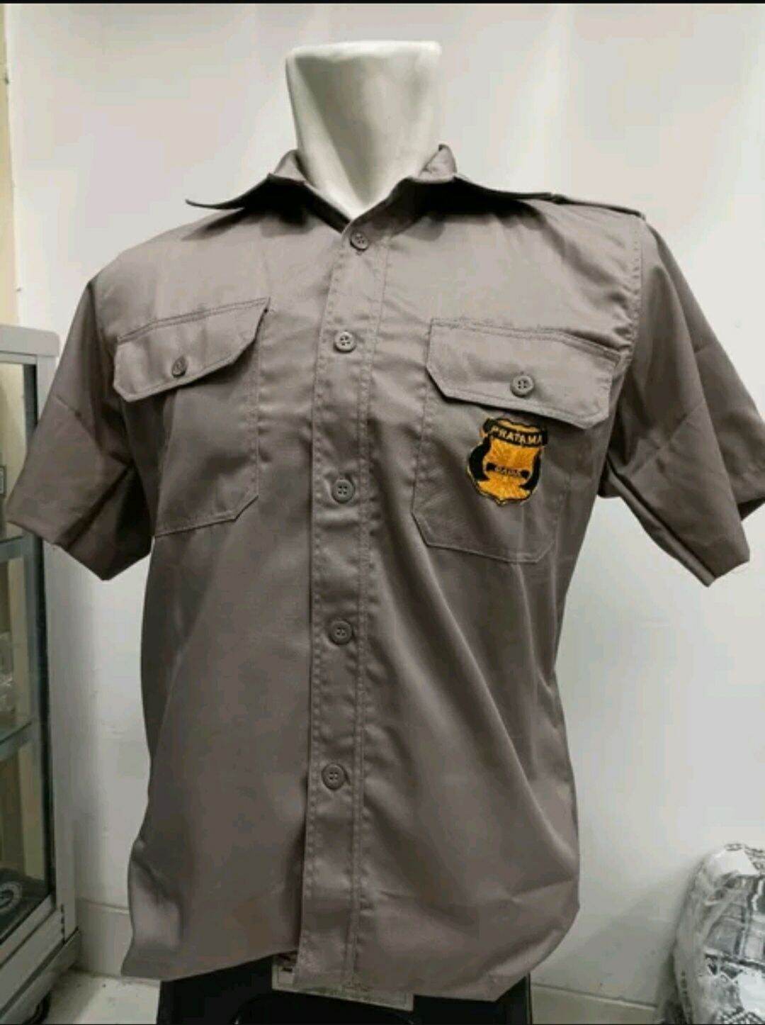 Seragam pdh satpam terbaru satu set/seragam satpam pdh coklat | Lazada ...