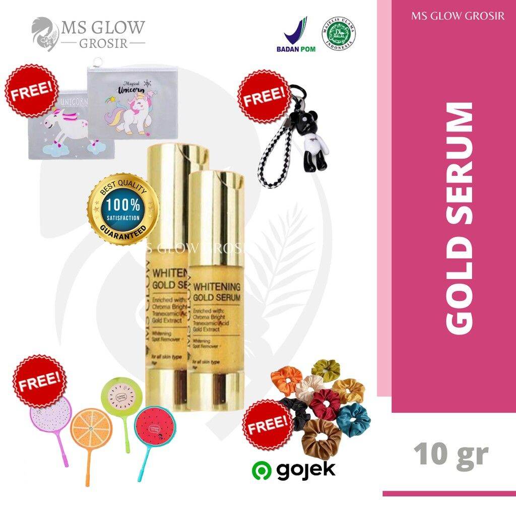 SERUM GOLD MS GLOW / SKINCARE MS GLOW / SERUM MS GLOW | Lazada Indonesia