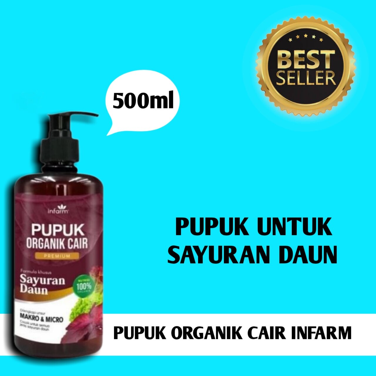 INFARM PUPUK ORGANIK CAIR dan tanaman daun / sayur 500ML POC KOMPOS ...