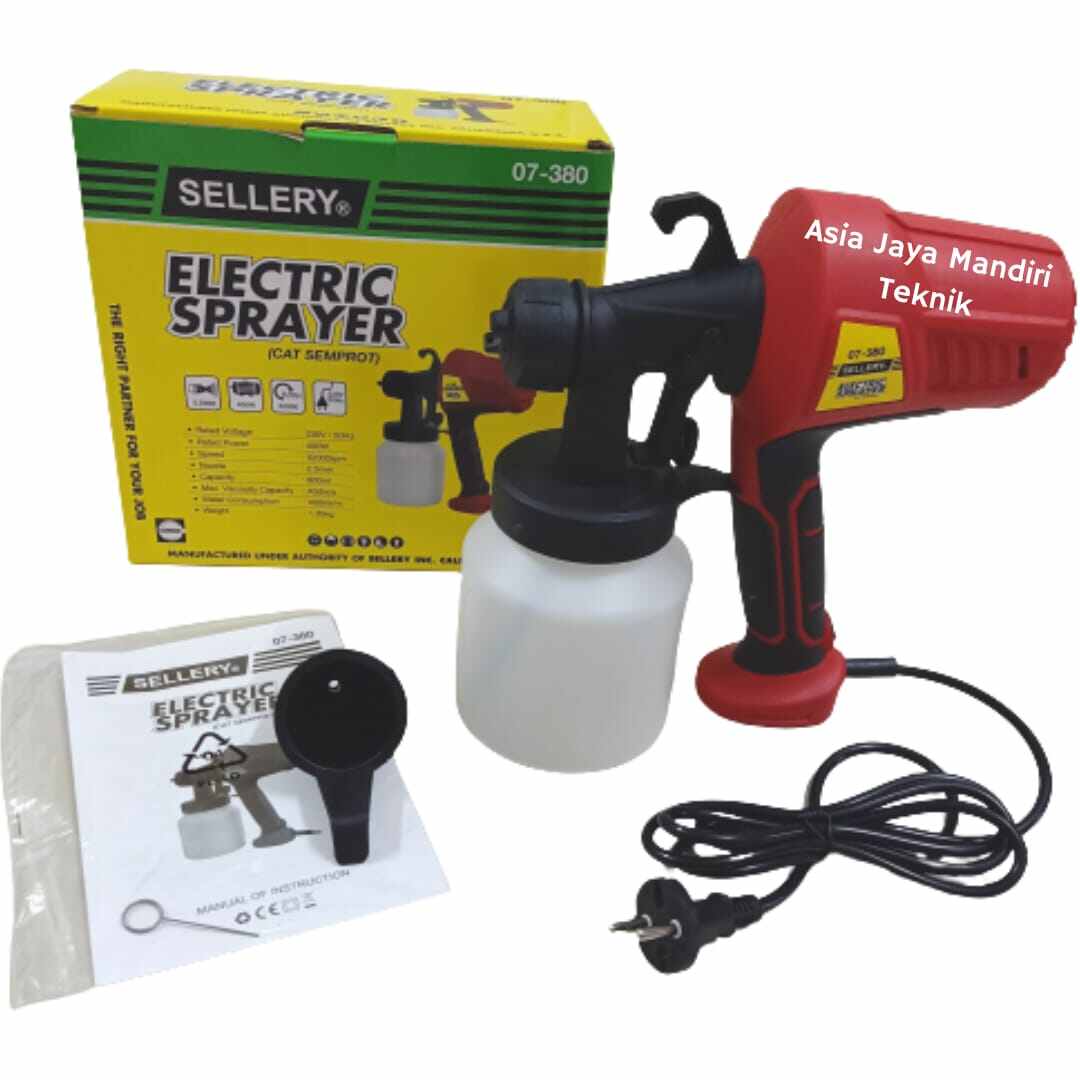 SELLERY 800ML ELECTRIC SPRAYER GUN 400WATT ( 07- 380 ) /ALAT CAT ...