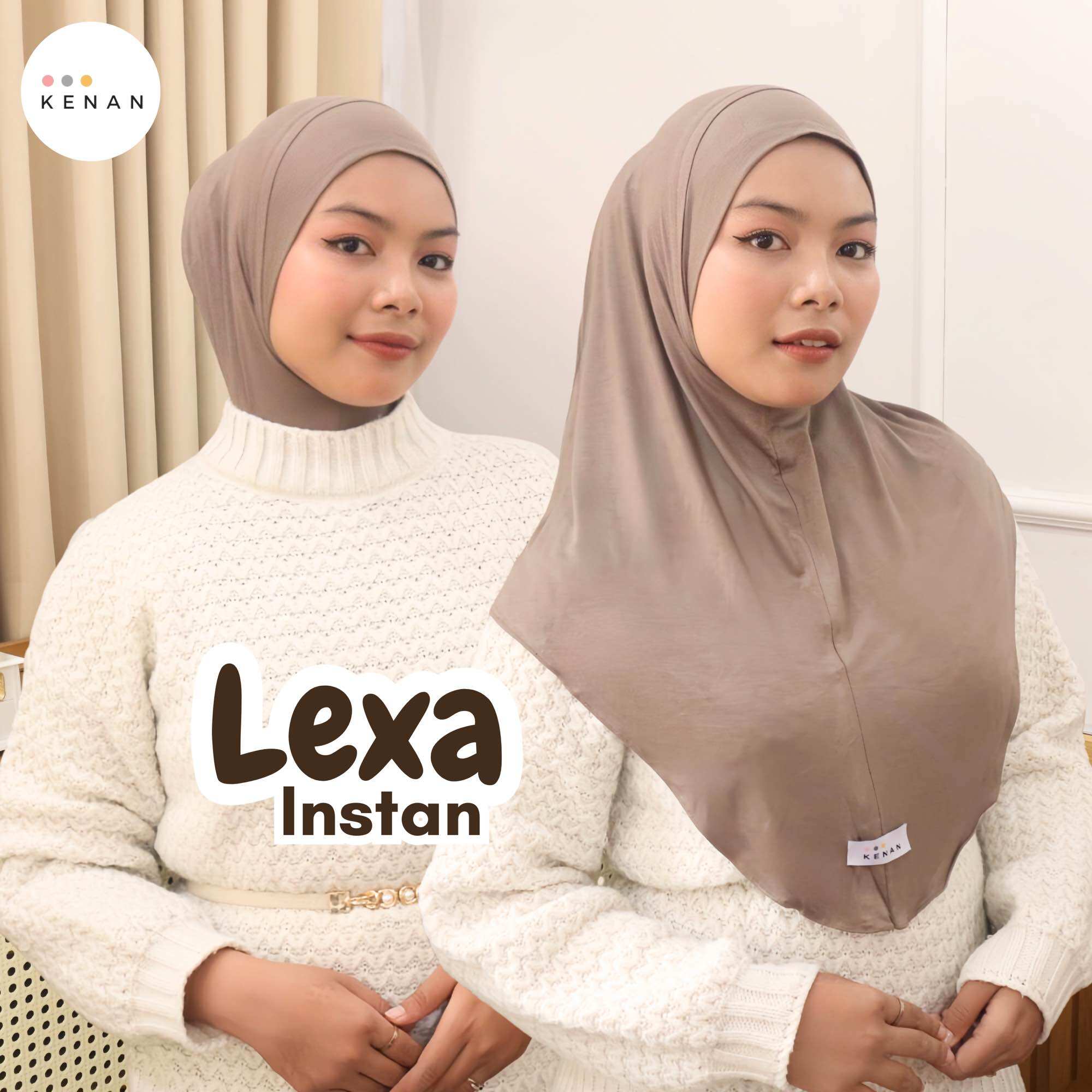 KENAN - Lexa Instan Hijab Bergo Soft Ped Size M Airflow Cooltech ...