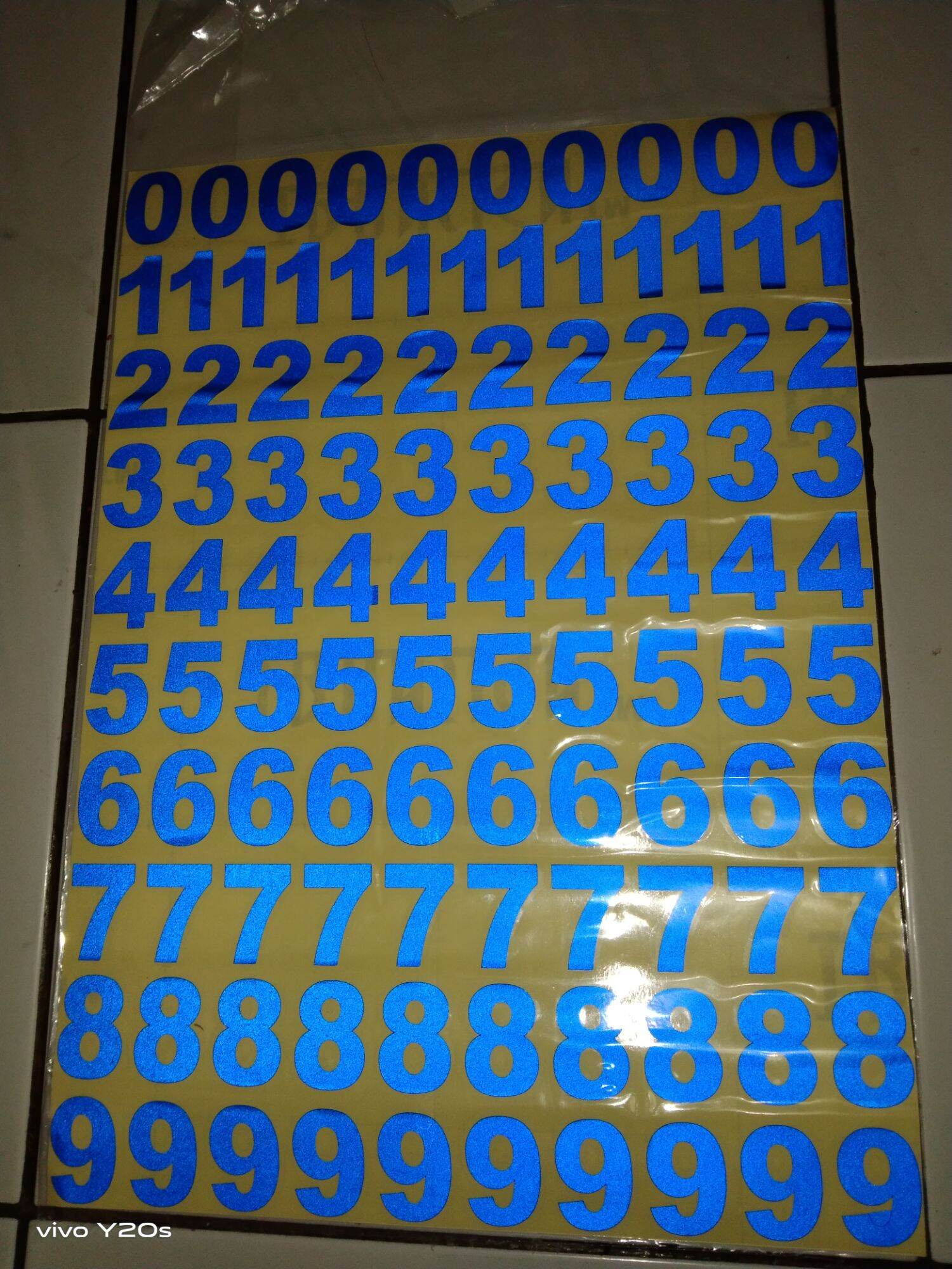 Stiker Cutting Angka Super Jumbo. | Lazada Indonesia