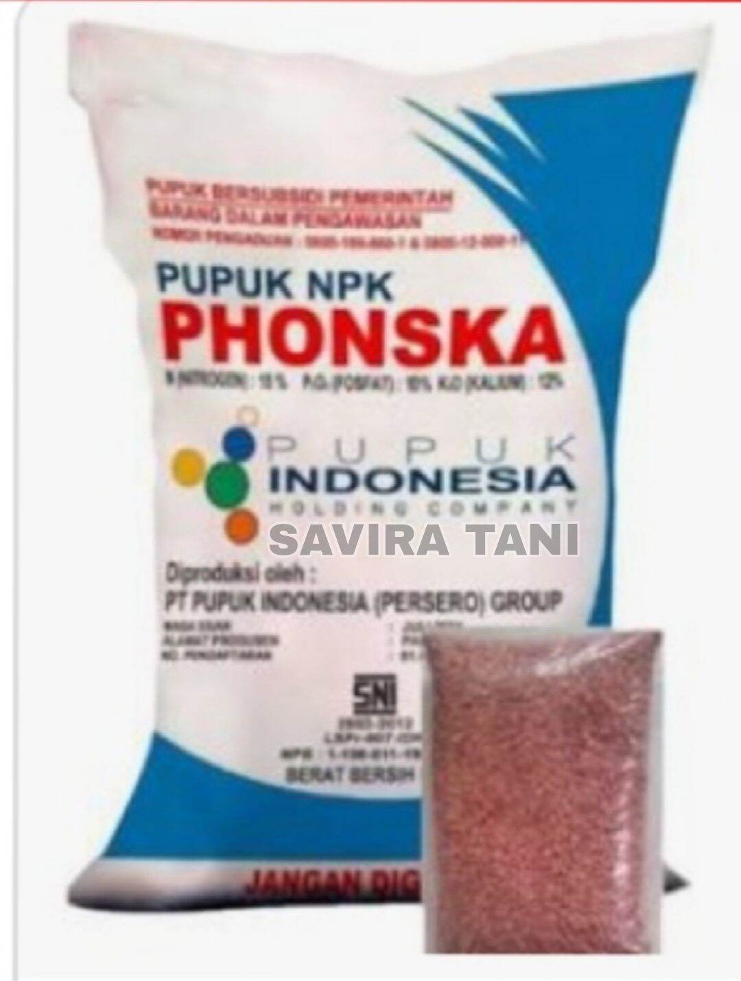 PUPUK NPK PHONSKA 15-15-15,Pupuk Penyubur Kemasan 1 kg dan 5 kg ...