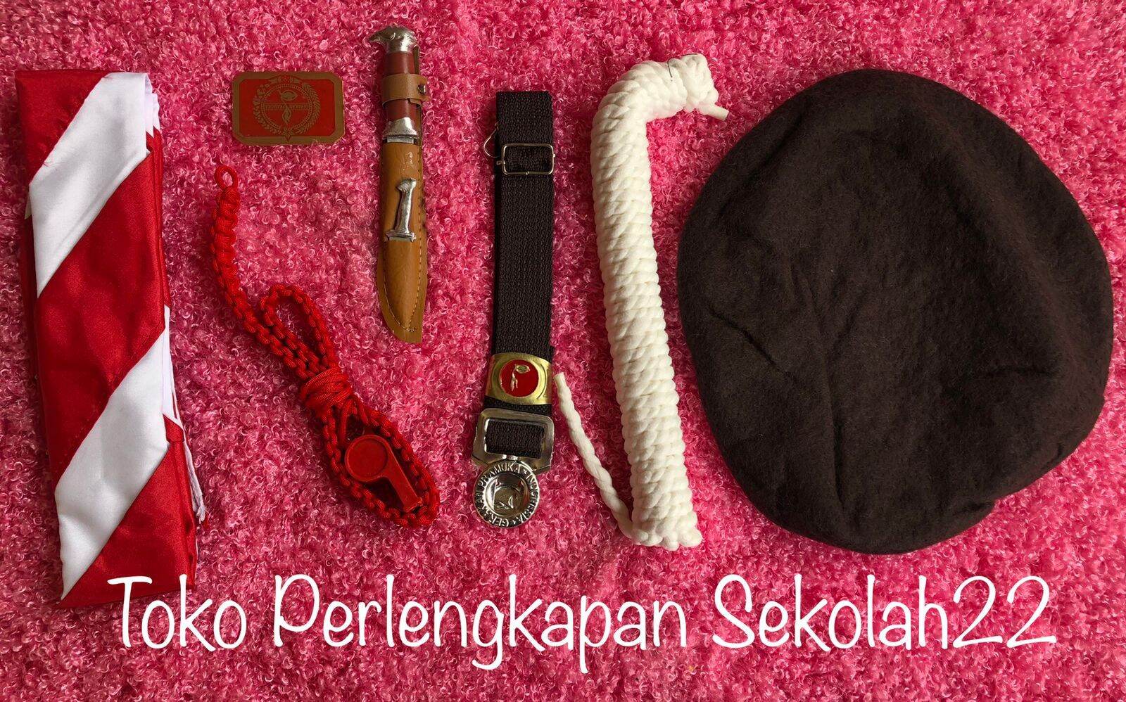 Atribut alat alat pramuka kumplit/atribut toko perlengkapan sekolah22 ...