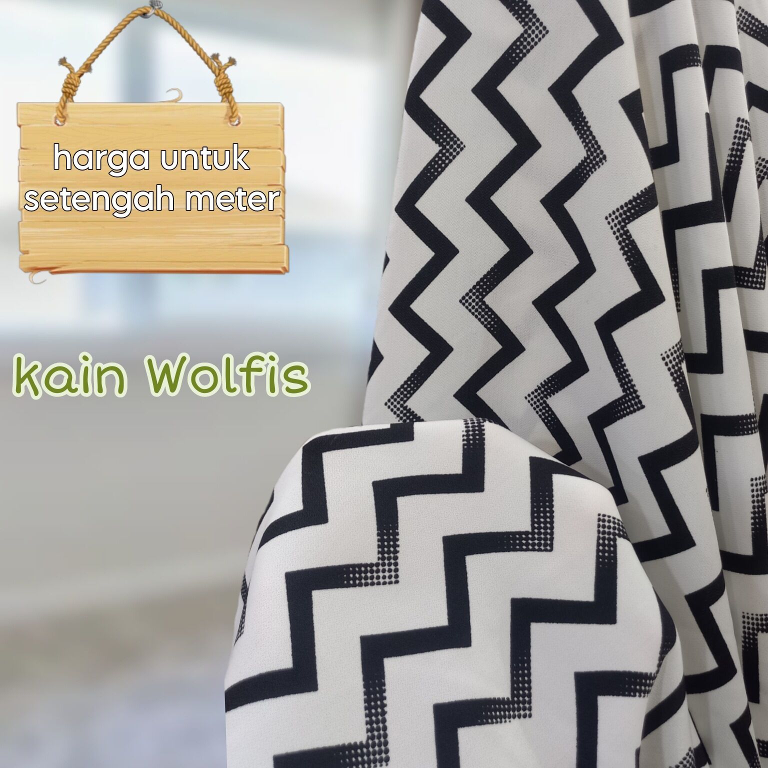 kain bahan wolfis | Lazada Indonesia