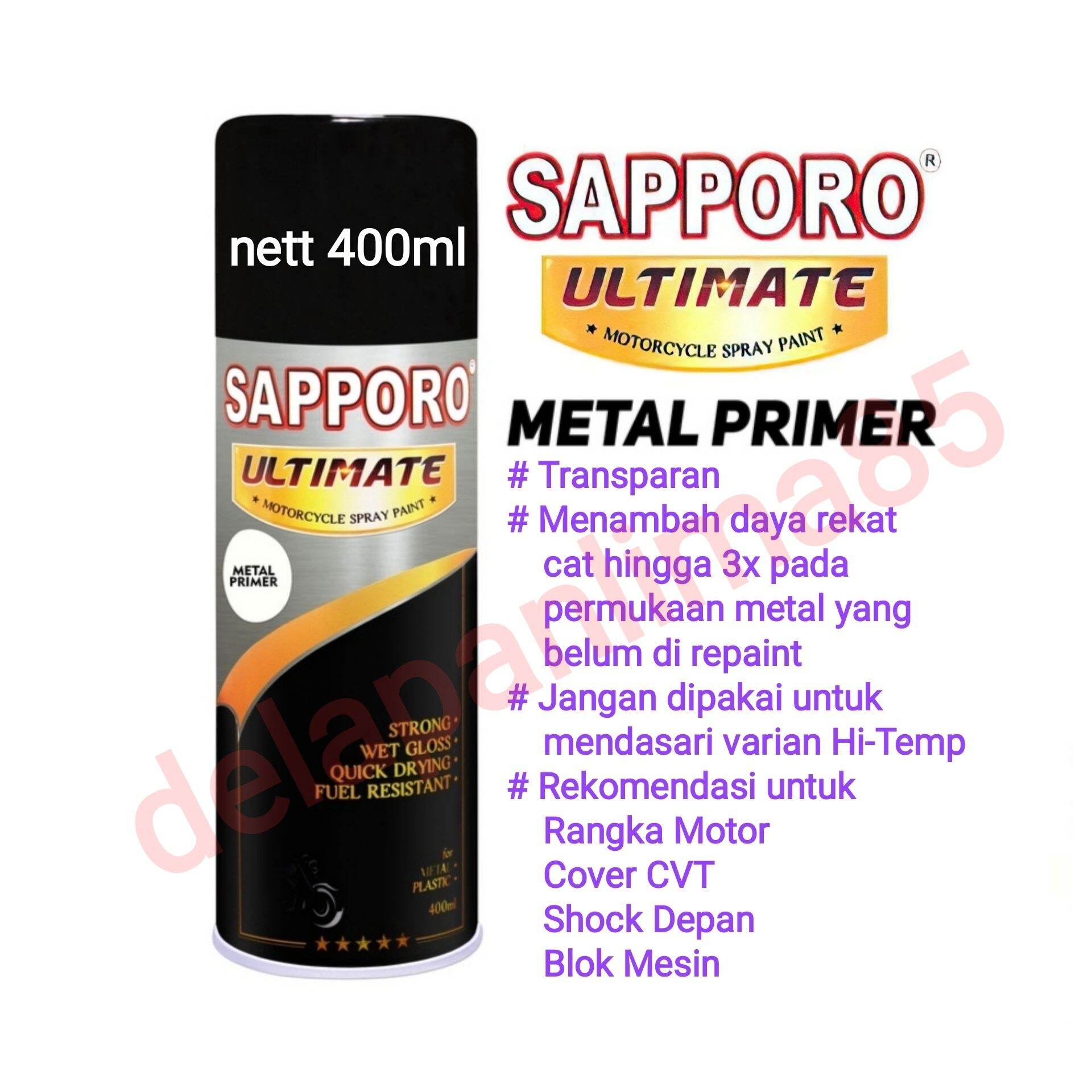 Sapporo Ultimate Metal Primer/anti karat/primer anti karat/cat semprot ...