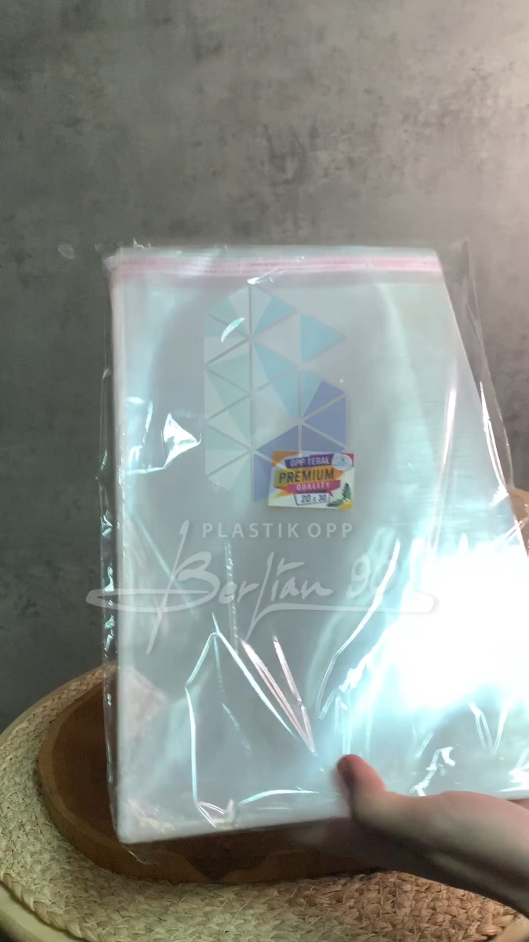 Plastik OPP 12x20 cm 40s Mikron TEBAL - Plastik Kemasan Baju & E-commerce
