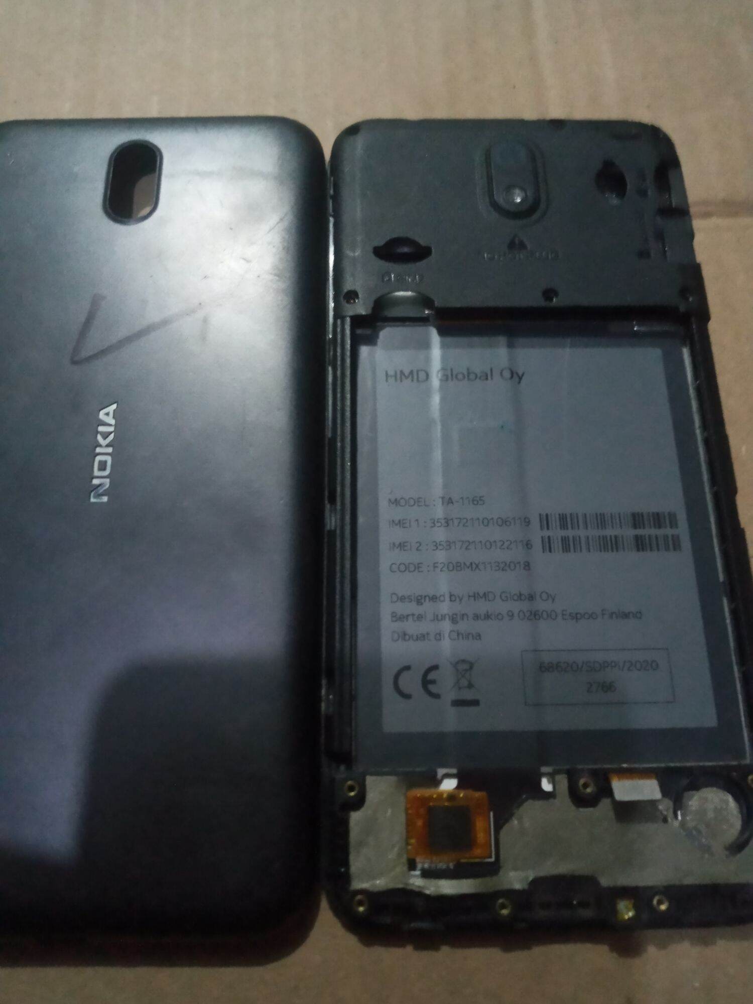 Lcd tc Retak Hp nokia TA-1165 ori cabutan normal | Lazada Indonesia
