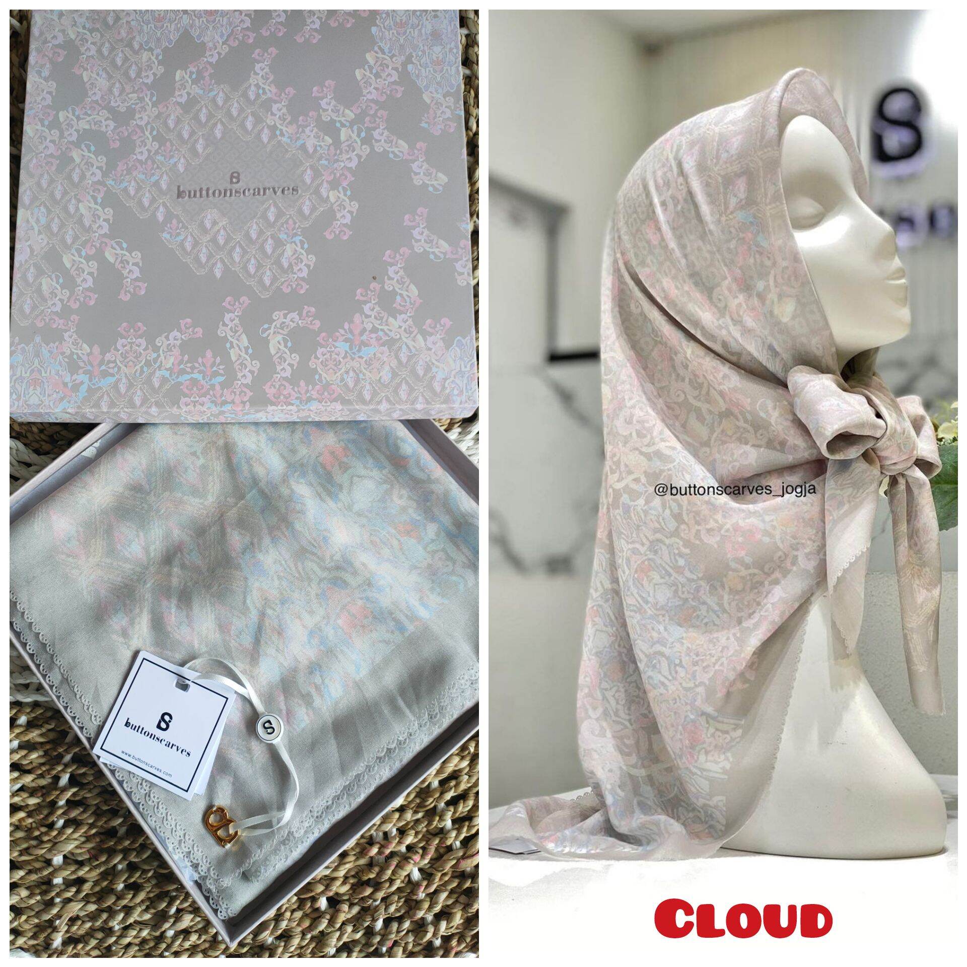 Hijab wave Granada dubai series buttonscarves | Lazada Indonesia