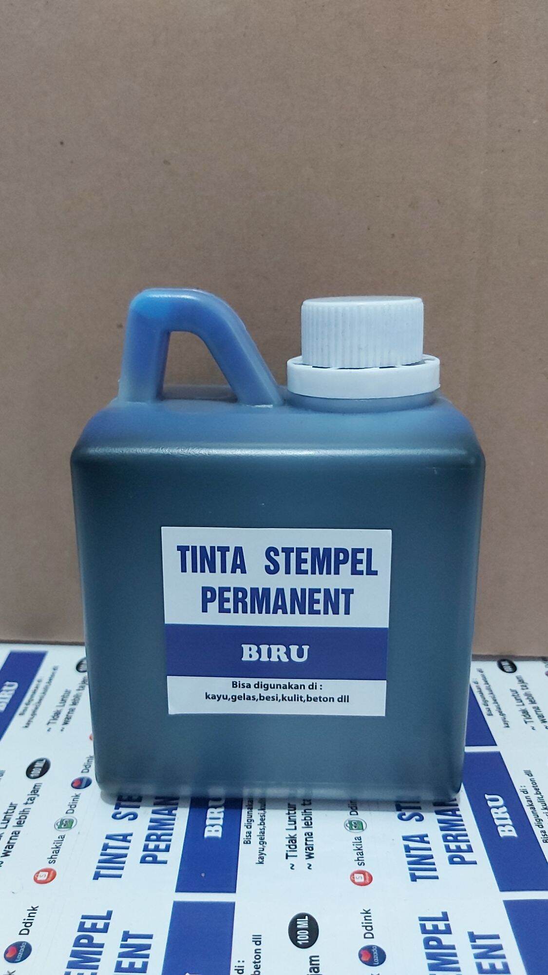 TINTA PERMANENT WARNA BIRU ISI 500ML | Lazada Indonesia