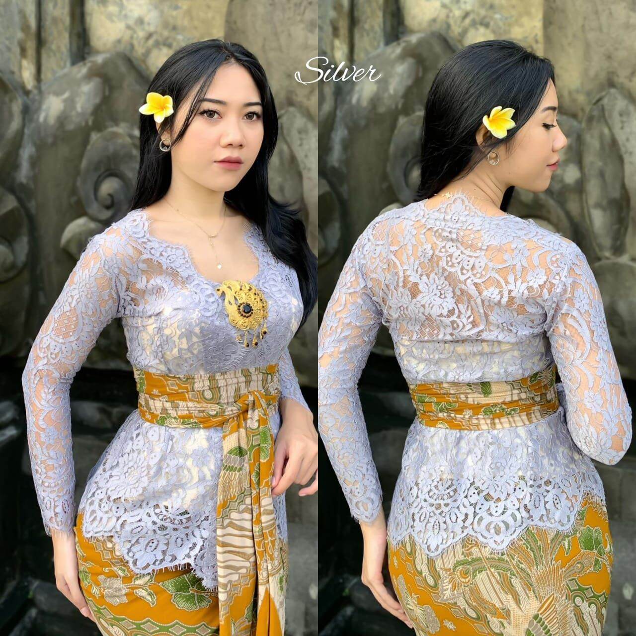 kebaya brokat Bali semiprancis premium | Lazada Indonesia