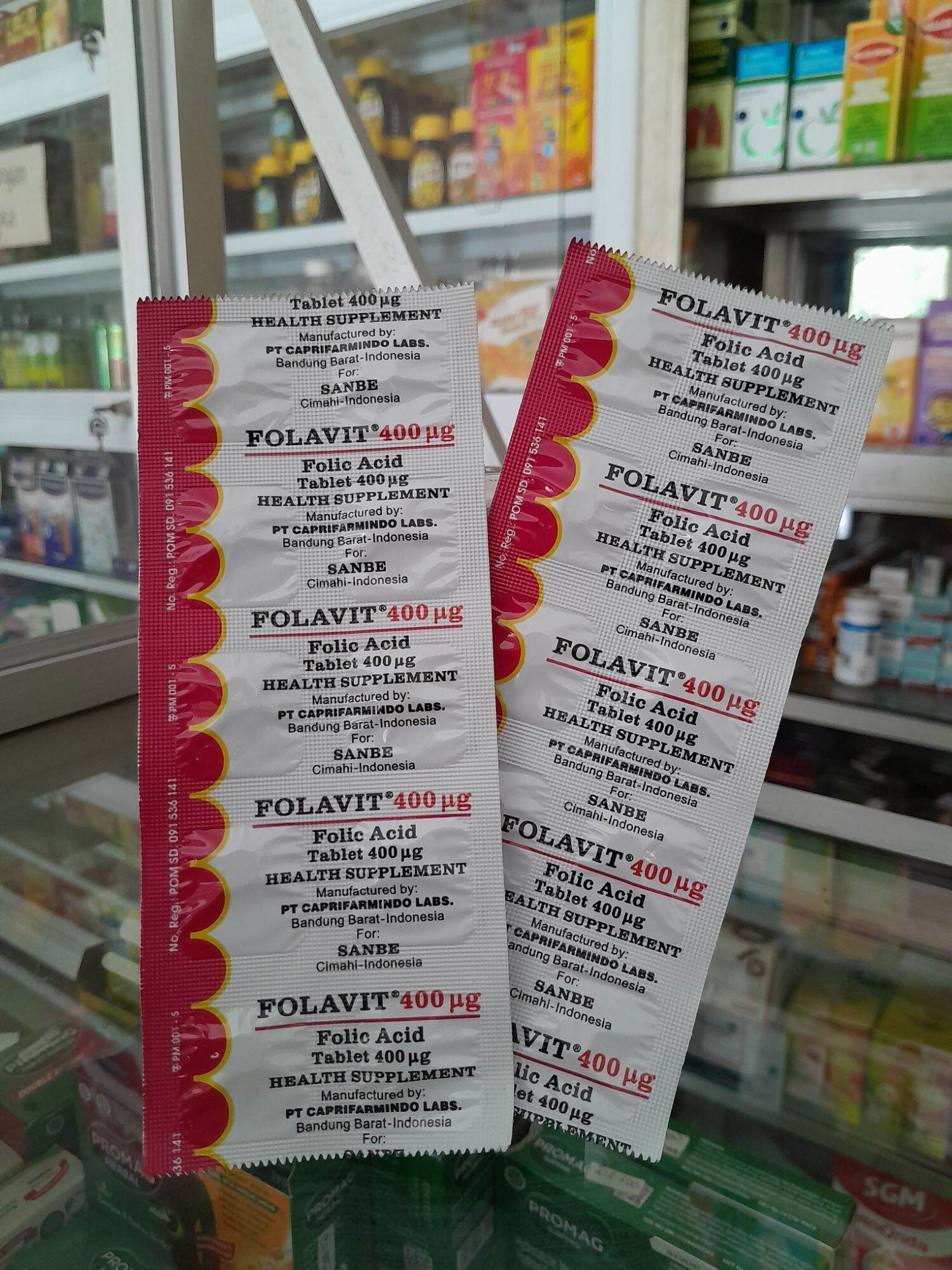 Folavit strip isi 10 tablet / Vitamin Asam Folat | Lazada Indonesia
