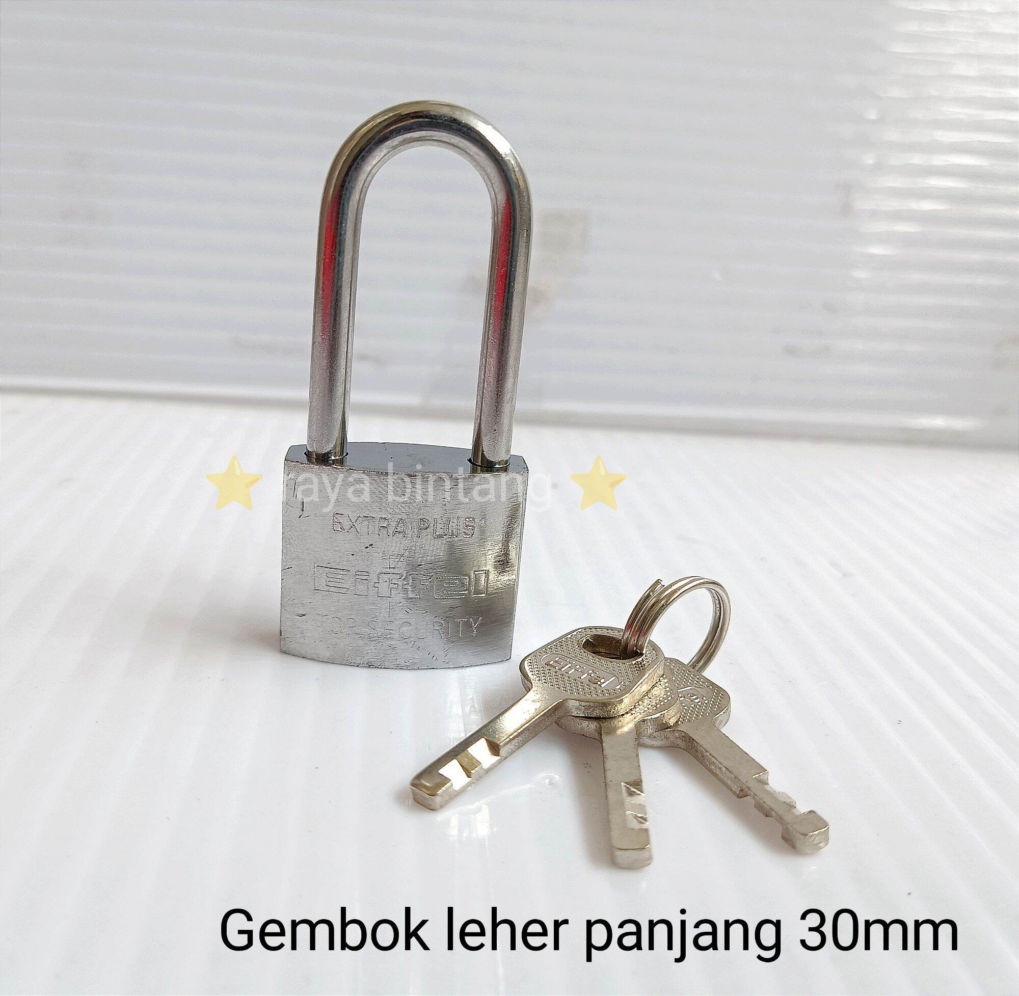 The best GEMBOK PUTIH LEHER PANJANG kecil UKURAN 30 mmYSK pagar kuat anti maling tebal | Lazada ...