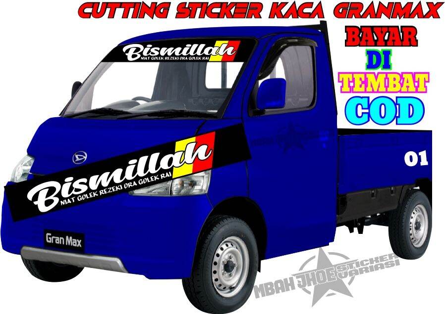 sticker kaca granmax,cutting sticker kaca canter,sticker kaca mobil ...