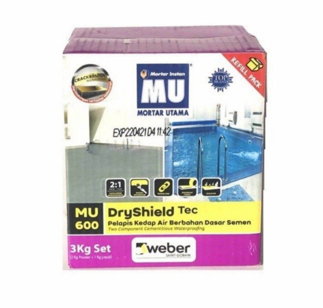 MU-600 mu 600 Dryshield waterproofing pelapis kedap air 3kg | Lazada ...