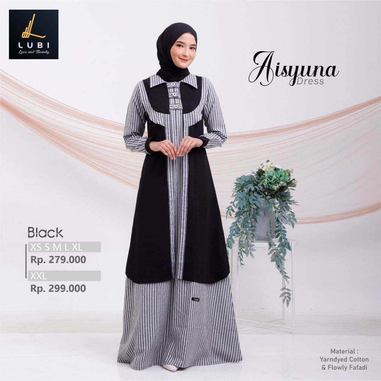 BISA COD GAMIS LUBI AISYUNA DRESS ORIGINAL TERBARU 2022 / GAMIS AISYUNA ...