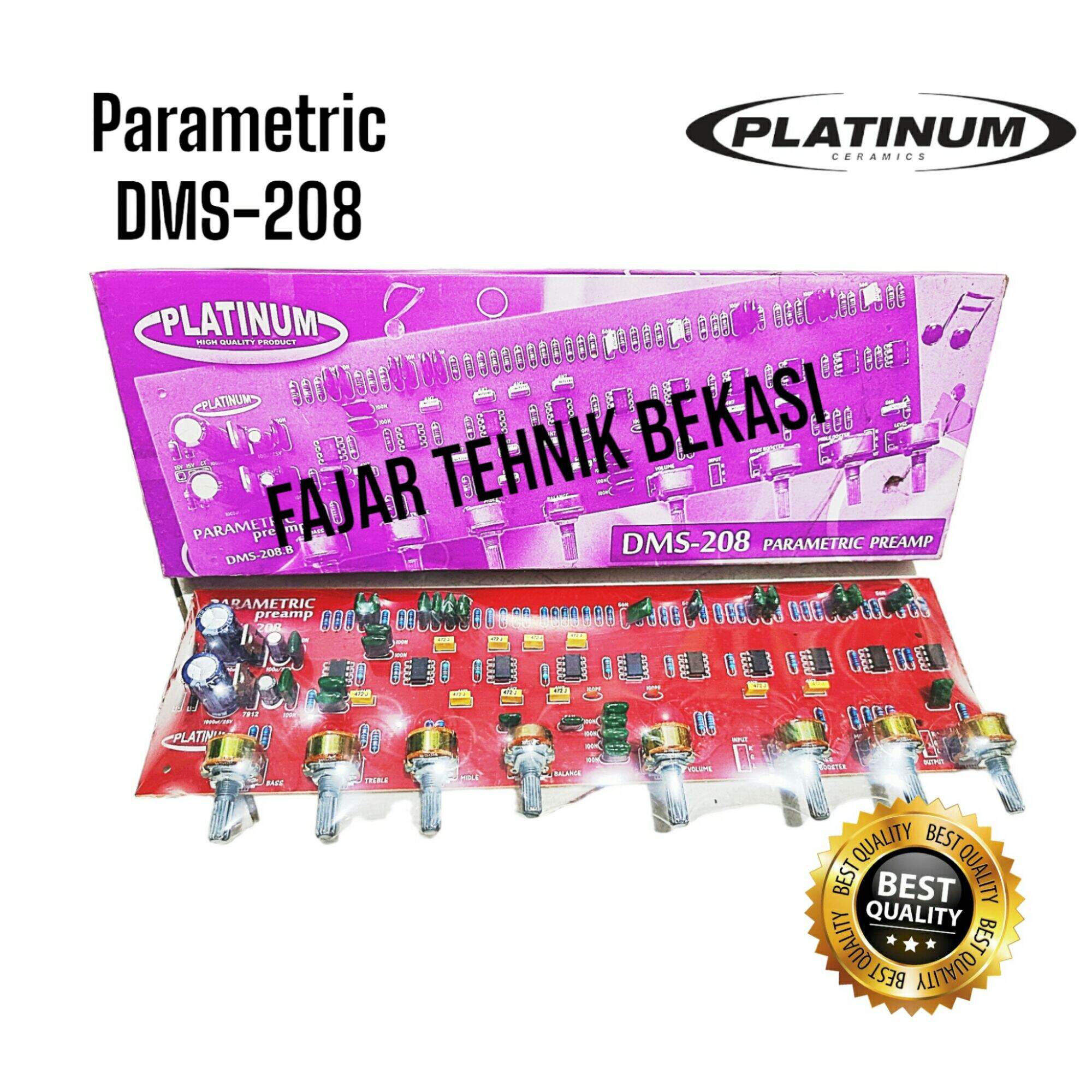 Kit modul pcb tone control parametrik parametric dms 208 preamp ...